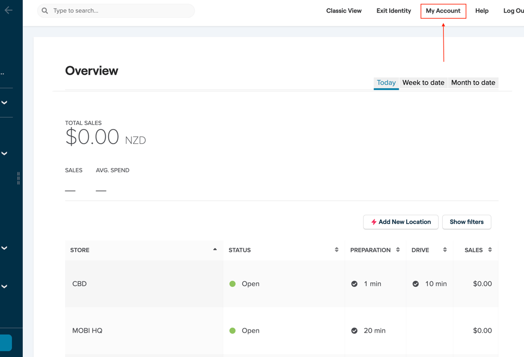 Manage your account settings